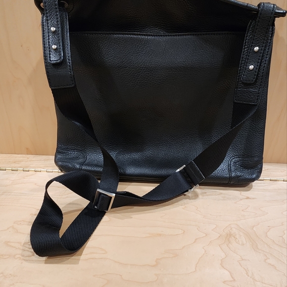 Bosca | Bags | Bosca Soft Leather Messenger Black Bag | Poshmark